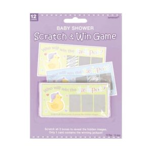 amscan baby shower scratch off game (each)