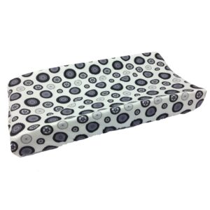 one grace place teyo's tires changing pad cover, black/white