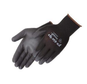 liberty p-grip ultra-thin polyurethane palm coated glove with 13-gauge nylon/polyester shell, x-large, black (pack of 12)