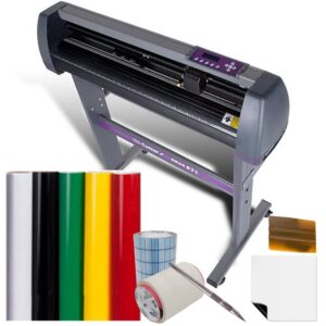 uscutter 34 inch mh 871 vinyl cutter kit with software, free video training course, starter signmaking kit