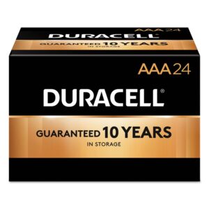 duracell mn2400bkd coppertop alkaline batteries, aaa, 144/ct