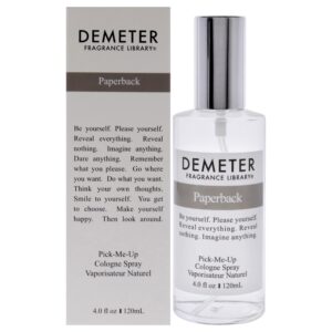 demeter paperback cologne spray for unisex, 4 ounce