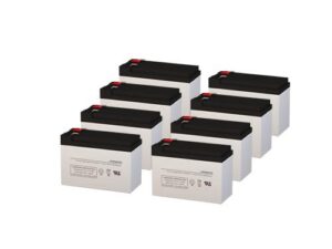 sigmastek 12 volt 9 ah rechargeable sealed lead acid battery (8 pack)