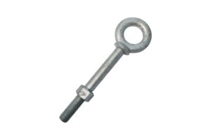 indusco 36500106 steel eyebolt, not for lifting, galvanized finish, 24" length, threads, imported