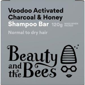 beauty and the bees eco friendly unscented honey & hemp seed oil solid shampoo bar | sensitive skin & dry scalp | organic ingredients sulfate free