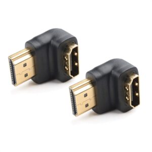 cable matters 2-pack 90 degree hdmi adapter with 4k and hdr support