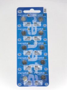 new renata 10 pcs/ 1 card silver oxide battery sr721sw, 362