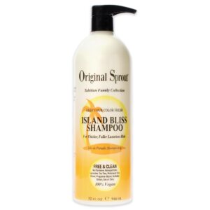 original sprout island bliss shampoo.sulfate-free and vegan hair care shampoo. 33 ounces