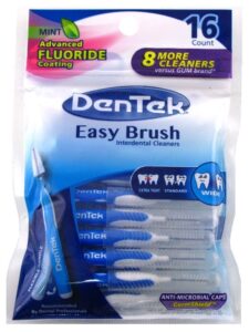 dentek wide brush, 16 count