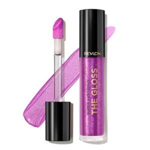 revlon lip gloss, super lustrous the gloss, non-sticky, high shine finish, 230 sugar violet