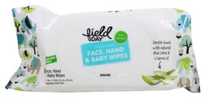 field day - eco-friendly baby wipes resealable refill pack unscented - 72 wipe(s)