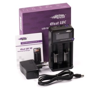 efest luc charger with digital lcd battery readout