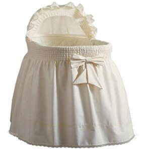 precious bassinet liner/skirt & hood color ecru/size: 17inch x 31inch