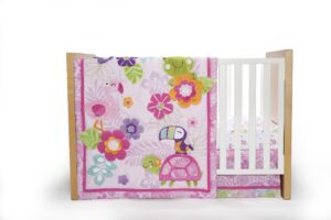 tropical garden 4 piece baby crib bedding by carters