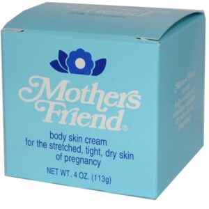 cherioll mothers friend body skin cream for the stretched, tight dry skin of pregnancy 4 oz (pack of 2)