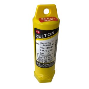 relton bulk 3/16in x 3in groo-v tip bit (bgrt-3-3) (25/each)