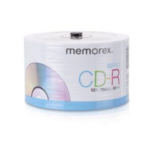 memorex 700mb 52x cdr eco spindle, 50 pack (32020031756)