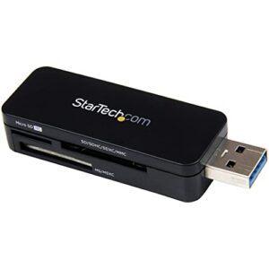 startech.com usb 3.0 external flash multi media memory card reader, sdhc microsd, taa - replaced by fcreadmicro3v2