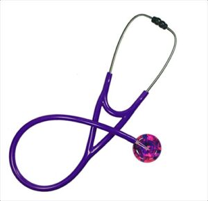 stethoscope - clinical grade - professional - single adult - tie dye design by ultrascope