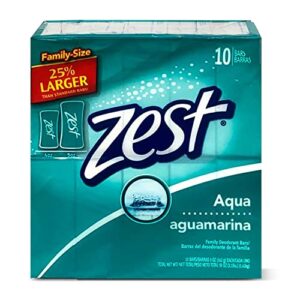 zest aqua soap 5 oz, 10 count