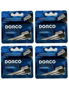 dorco pace 3 - three razor blade shaving system- value pack - 16 cartridges (no handle)