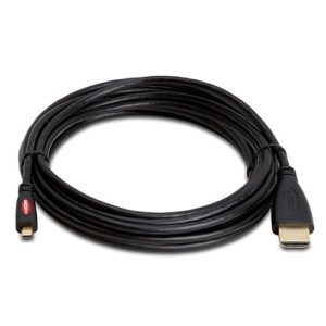 cmple - high definition micro hdmi (type d) to hdmi (type a) gold plated cable - 15 ft