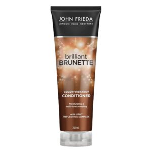 john frieda brilliant brunette multi-tone revealing moisturizing conditioner 8.45 oz (pack of 3)