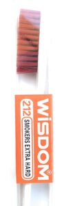 wisdom 212 smokers extra hard toothbrush