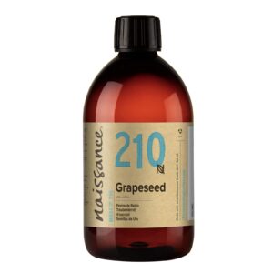 naissance grapeseed oil 16 fl oz pure & natural, vegan, hexane free, non gmo - ideal for aromatherapy and as a massage base oil - natural moisturizer and conditioner for hair & skin