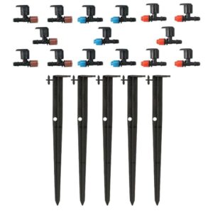 orbit 65140 12 micro-sprinkler stakes with assorted snap-on nozzles