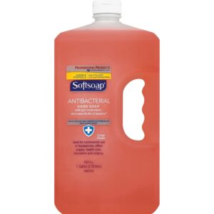 softsoap antibacterial hand soap, crisp clean, 1 gallon refill