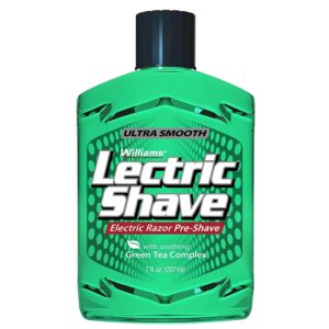 williams lectric shave – electric razor pre-shave with soothing green tea complex, 7 fl oz (207 ml)