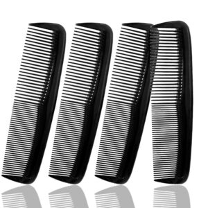 soft 'n style hair care 4-pack comb - not breakable - mens comb/fine tooth comb/peines para cabello