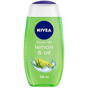 nivea bath care lemon and oil shower gel, 250ml