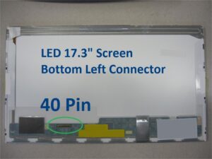 samsung ltn173kt01-c09 bottom left connector laptop lcd screen 17.3" wxga++ diode (substitute replacement lcd screen only. not a laptop)