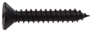 the hillman group 851974 12 x 1-1/4-inch wood screw flat head phillips, black finish