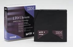 ibm lto-1 ultrium 1, 100gb/200gb backup tape 08l9120