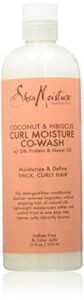 shea moisture coconut & hibiscus co-wash conditioning cleanser, 12 ounce