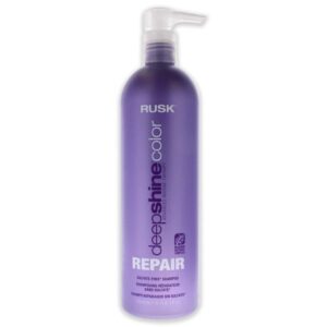 rusk deepshine color repair sulfate free shampoo, repairing and restoring, protects color, 25 fl.oz.