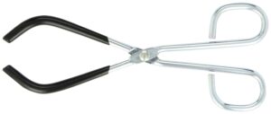 humboldt h-23422 cadmium plated beaker tongs with plastisol coated jaws for 50ml to 1,500ml beakers, 9" length