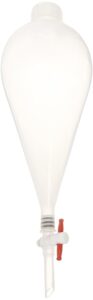 united scientific 81203 polypropylene separatory funnels, 500ml capacity