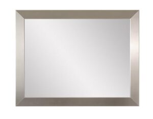 silver bathroom mirror, silver wall mirror, silver framed mirror, large rectangular wall mirror, modern wall mirror, mirror for dresser, rectangle mirror framed, silver mirror for bedroom 32" x 55"