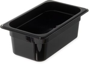 cfs 3068103 storplus fourth size food pan, polycarbonate, 4" deep, black, model number: 3068103-e