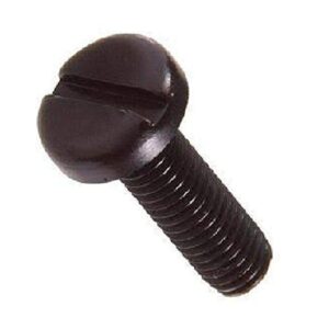 small parts steel pan head machine screw, black oxide finish, meets asme b18.6.3, slotted drive, #3-48 thread size, 1/4" length, fully threaded, imported (pack of 100)