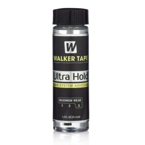 ultra hold lace wig adhesive glue by walker tape 1.4oz with brush