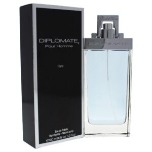 paris bleu parfums diplomate pour homme paris edt 3.3 oz, black, white