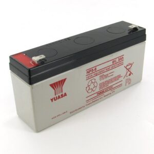 yuasa np3-6 6v/3ah sealed lead acid battery with f1 terminal