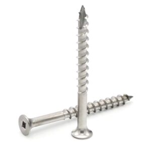 square drive deck screws 305 stainless steel bugle head type 17 point - #10 x 2 qty-100