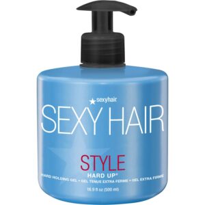 sexyhair style hard up hard holding gel, 16.9 oz | extreme hold | non-flaking formula | all hair types