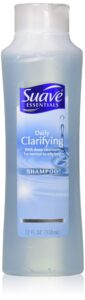 suave clarifying shampoo, family-size – ph-balanced & hypoallergenic daily deep cleansing shampoo for normal to oily hair, 22.5 oz